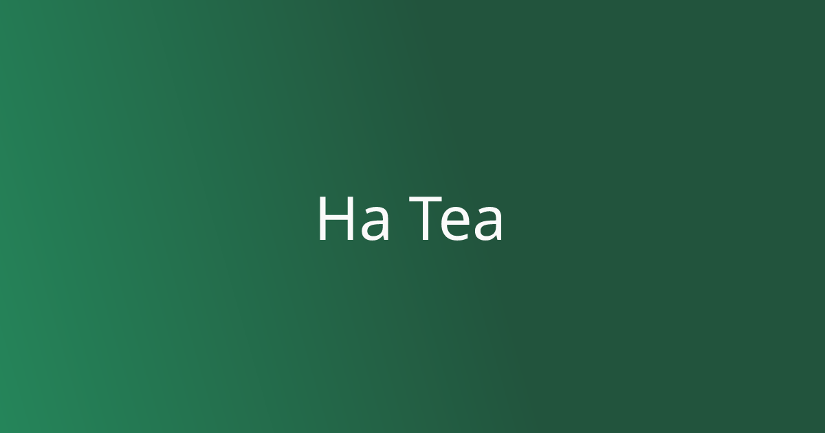Best Chinese in San Francisco, CA | Ha Tea | Order Online